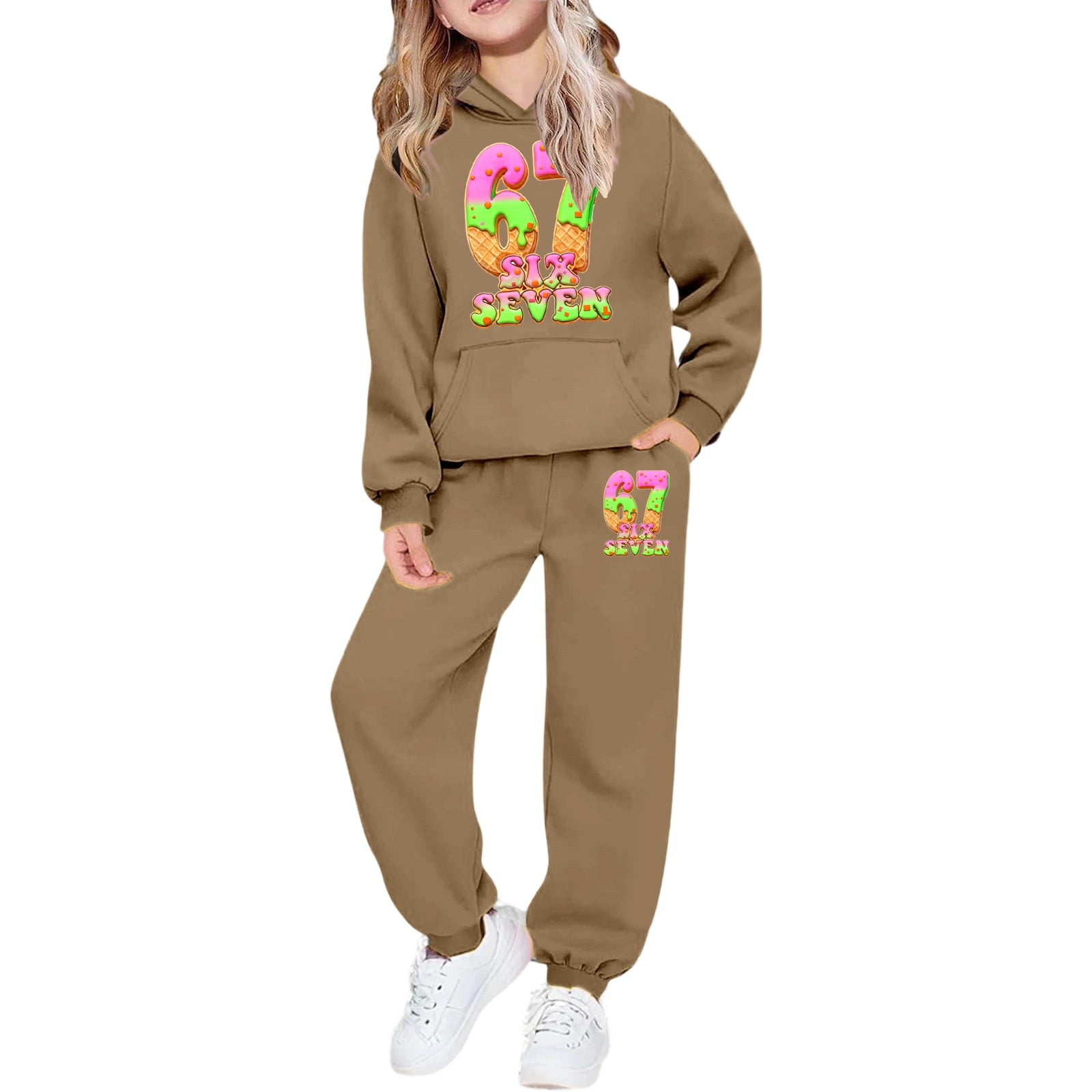 MEZZALL Boys Cartoon Graphic 6 7 Ice Cream Printed Hooded Zipper ...