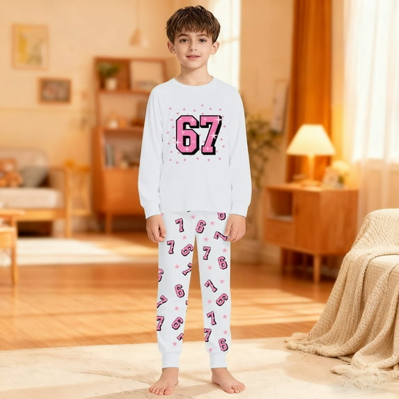 MEZZALL Boys Character 6 7 Print Leisure Two Piece Clothes Sets Kids ...