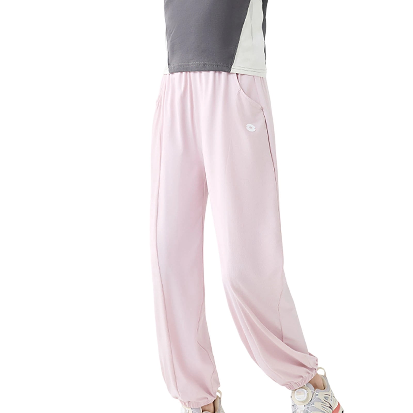 MEZZALL Child Pants Girls Ice Silk Pants 2026 Summer Design Children's ...