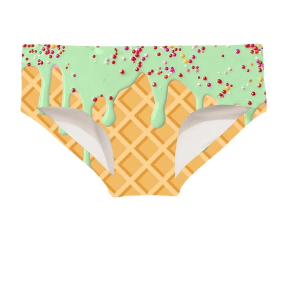 MEZZALL Children Girls Swimming Bottoms Swim Shorts Ice Cream Print ...