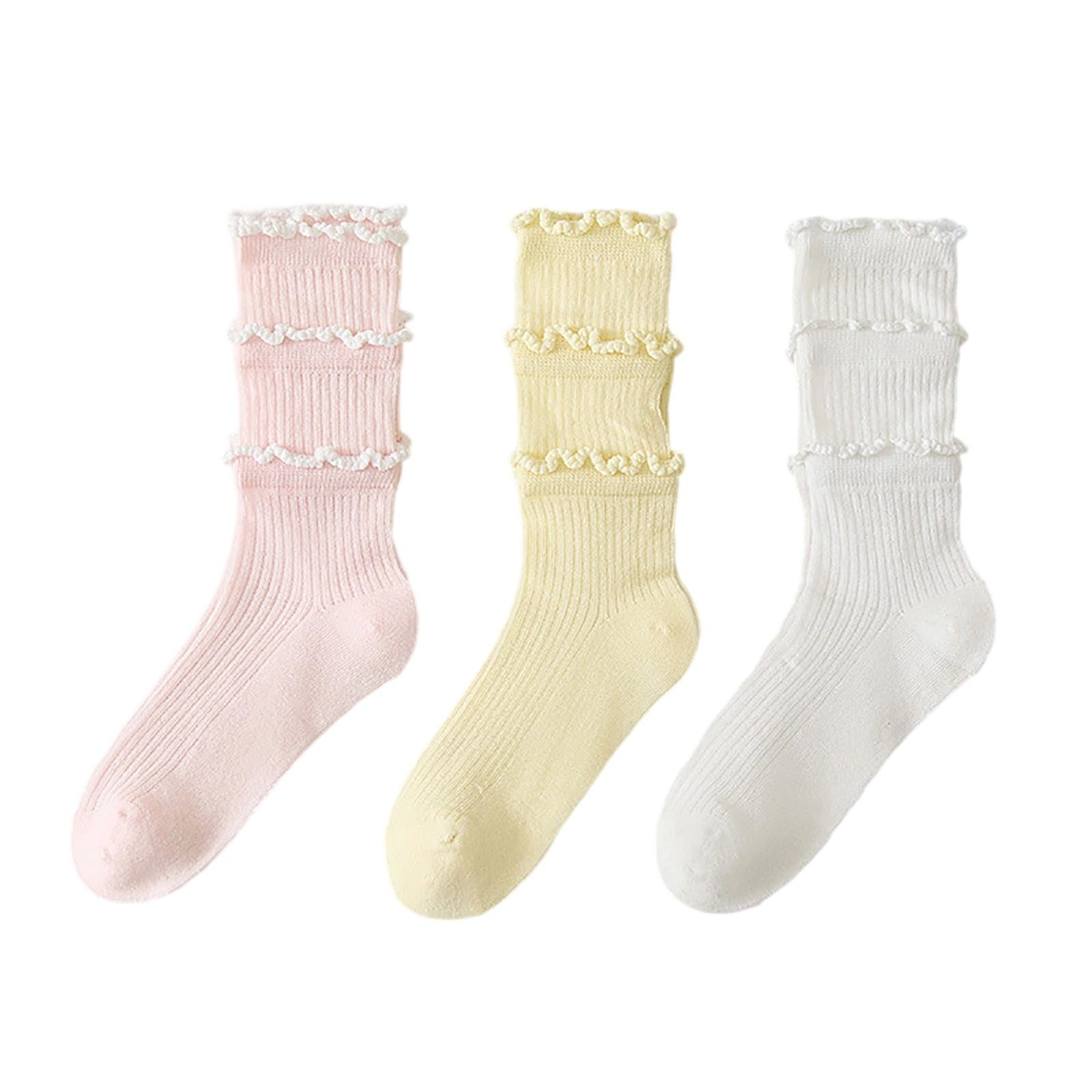 MEZZALL Girls Fall/Summer Lightweight Children Boneless Netted Mid Calf ...