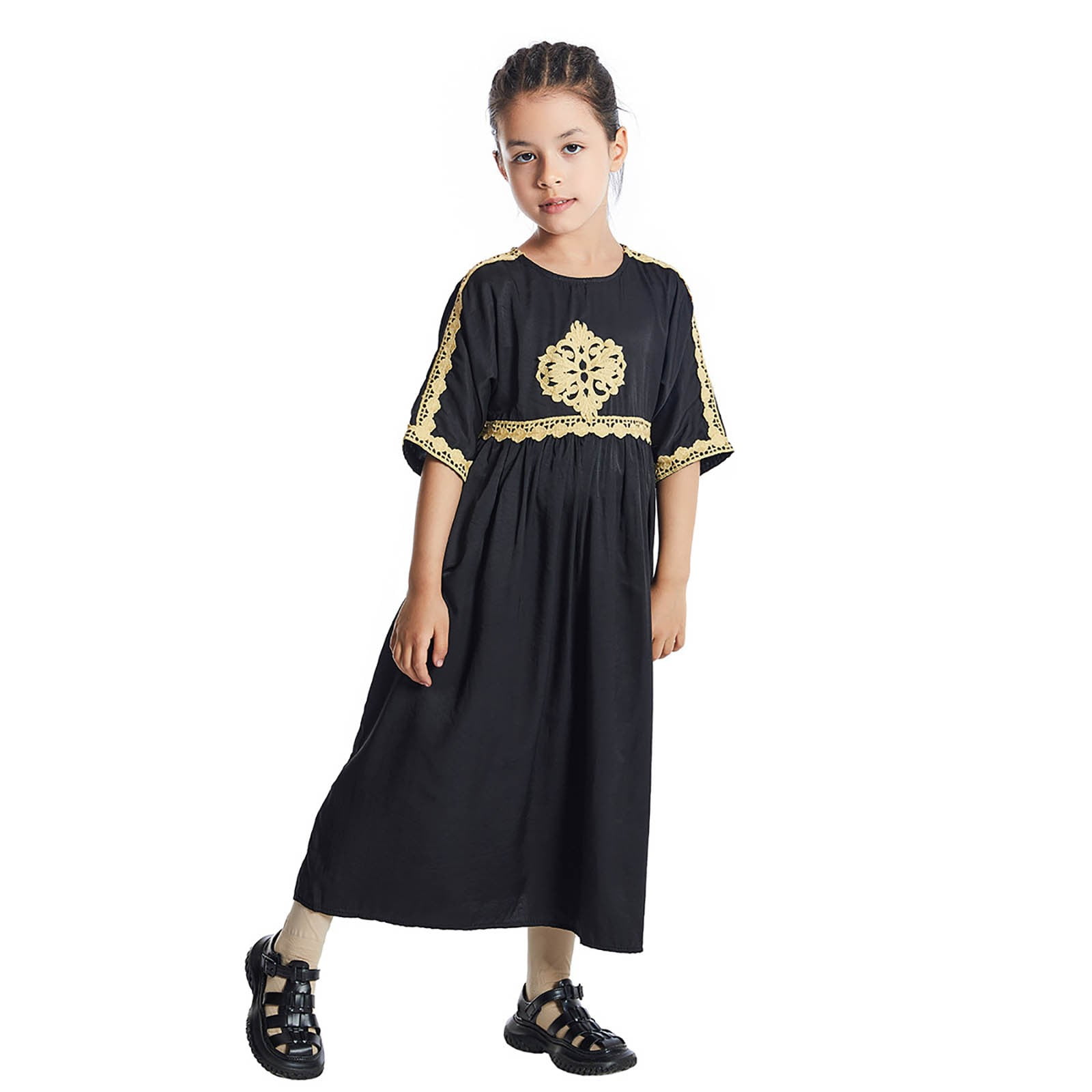 MEZZALL Girls Lace Dress Floral Embroidery Children Party Wear Summer Fall Dresses For Infants ...