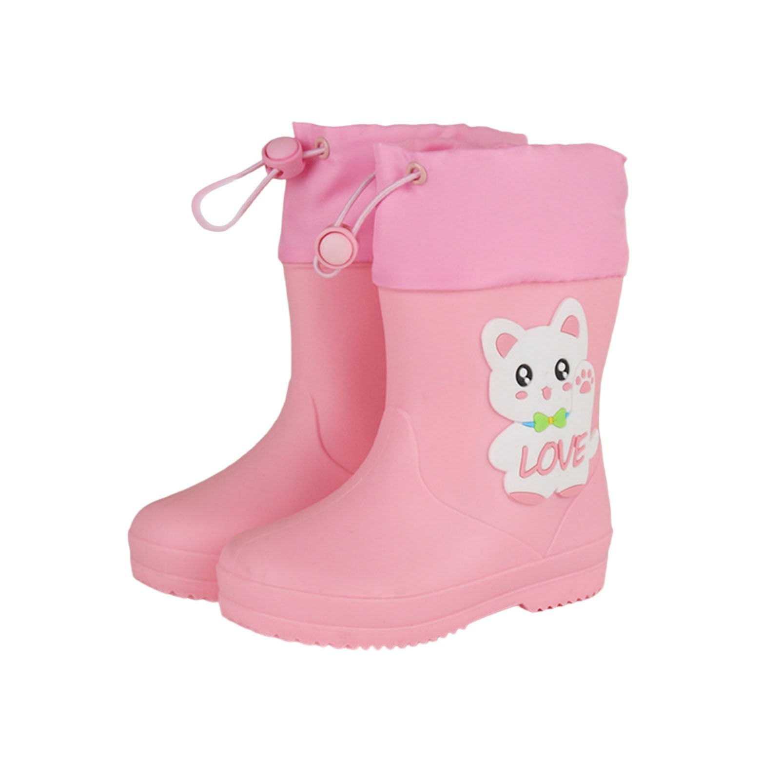 MEZZALL Girls Rain Boots Toddler Kids Booties With Cute Bunny Dinosaur ...