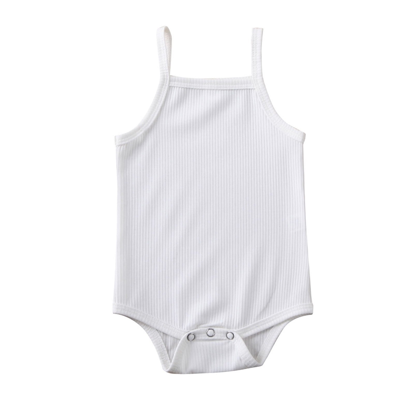 MEZZALL Kids Summer Baby Boys Bodysuits Striped Ribbed Spaghetti Strap ...