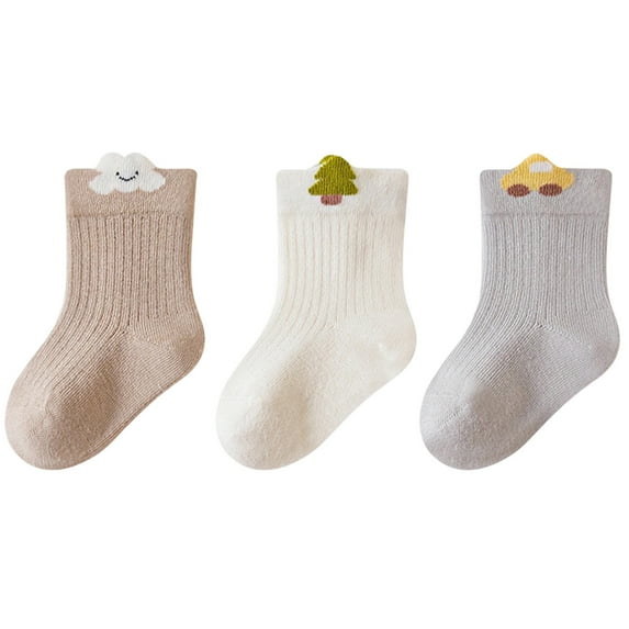 MEZZALL Soft Warm Baby Socks Toddler Cozy Winter Kids Socks With Cute ...