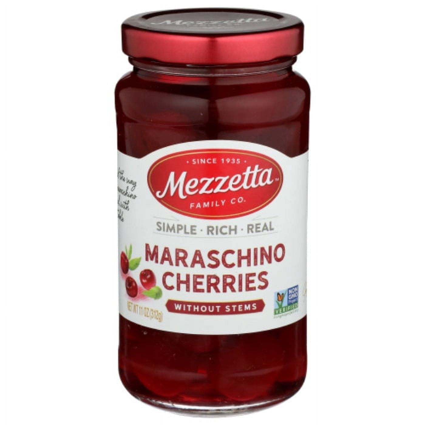 MEZZETTA CHERRIES MARASCHNO WO STM 11 OZ - Pack of 6 - Walmart.com