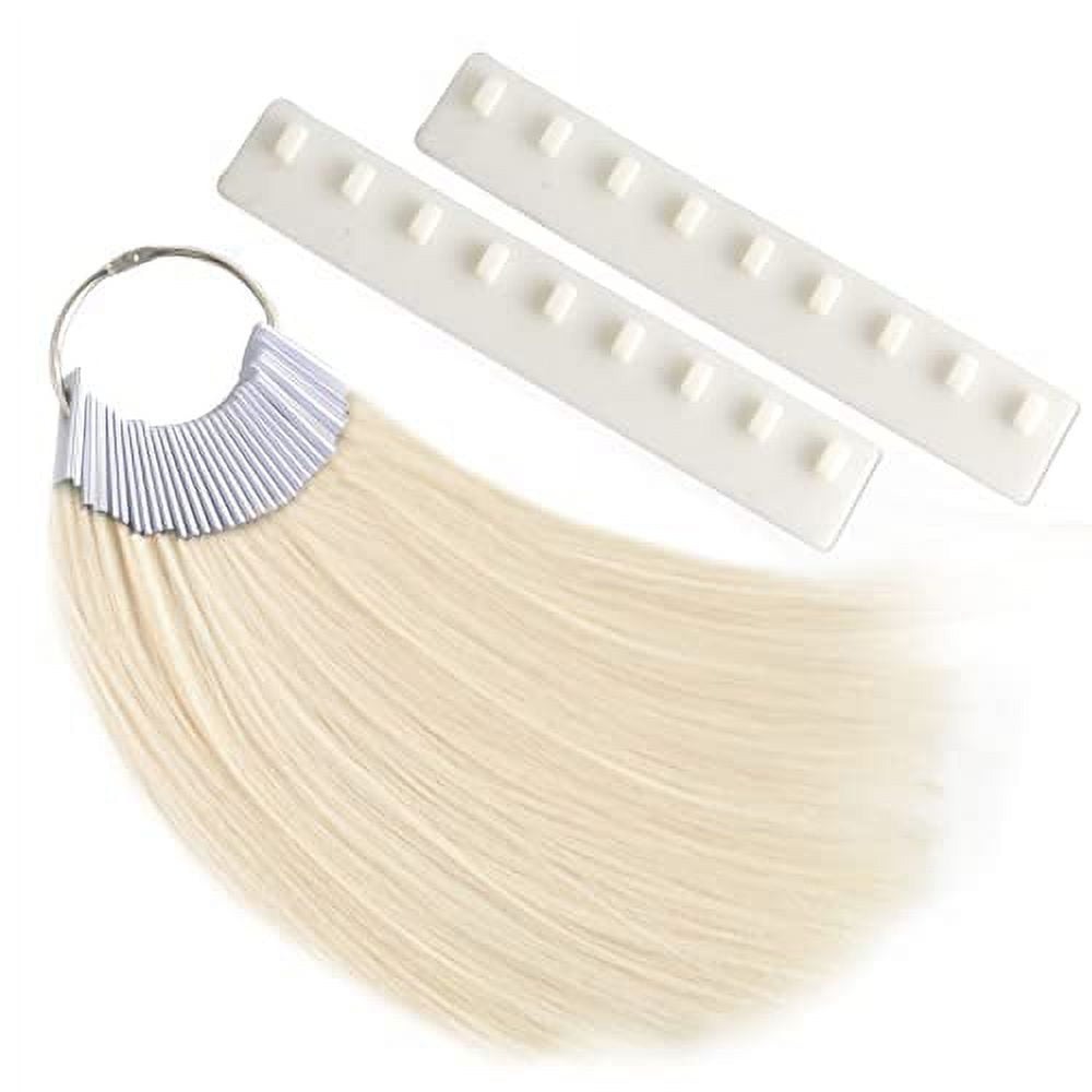 Meckily 30 Pcs Human Hair Swatches Testing Color Samples For