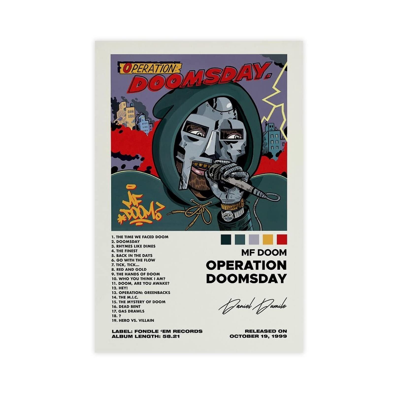 MF DOOM Album Cover Posters - BORN LIKE THIS, MM Food, Operation ...