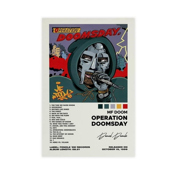 MF DOOM Album Cover Posters - BORN LIKE THIS, MM Food, Operation ...