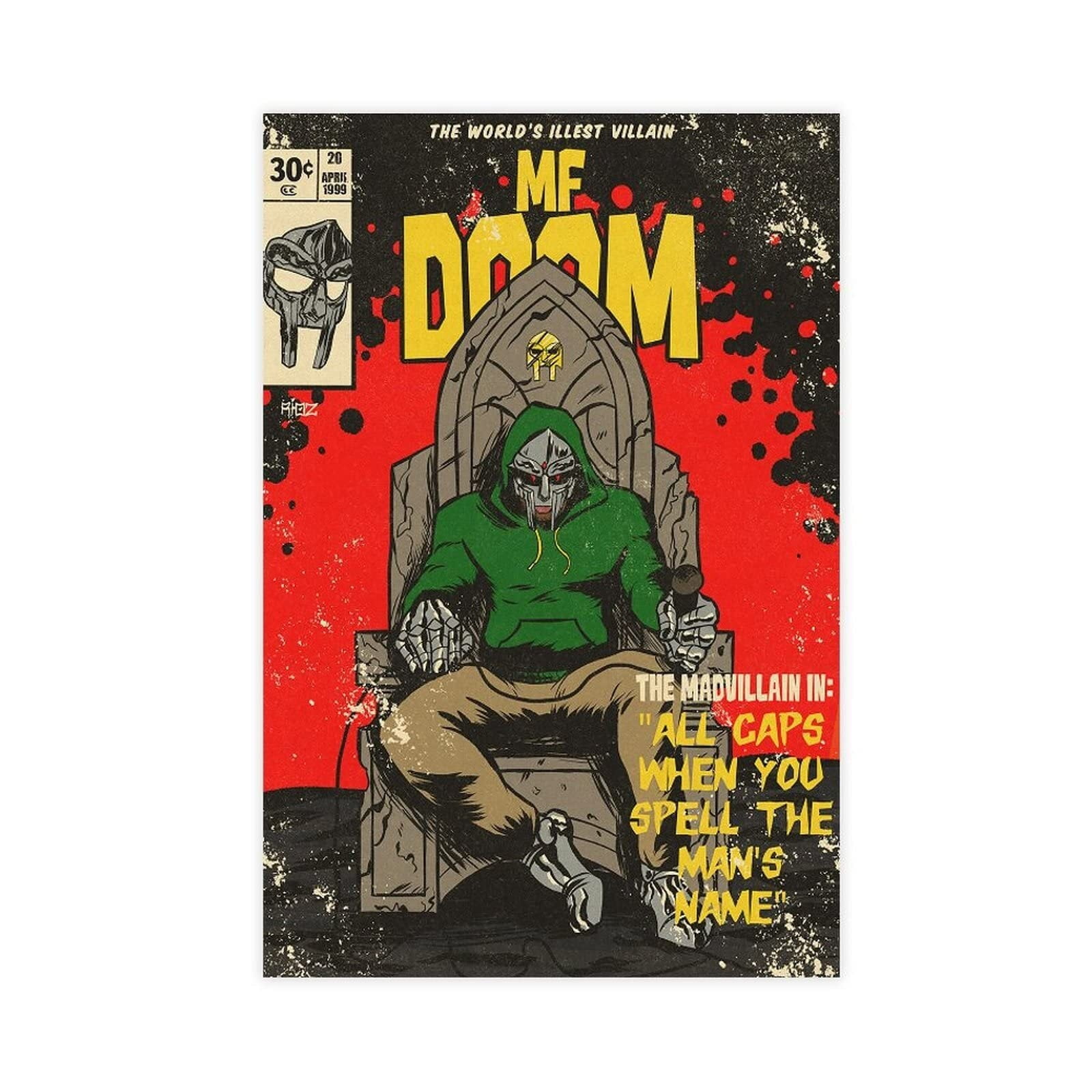 MF DOOM Album Cover Posters - BORN LIKE THIS, MM Food, Operation ...