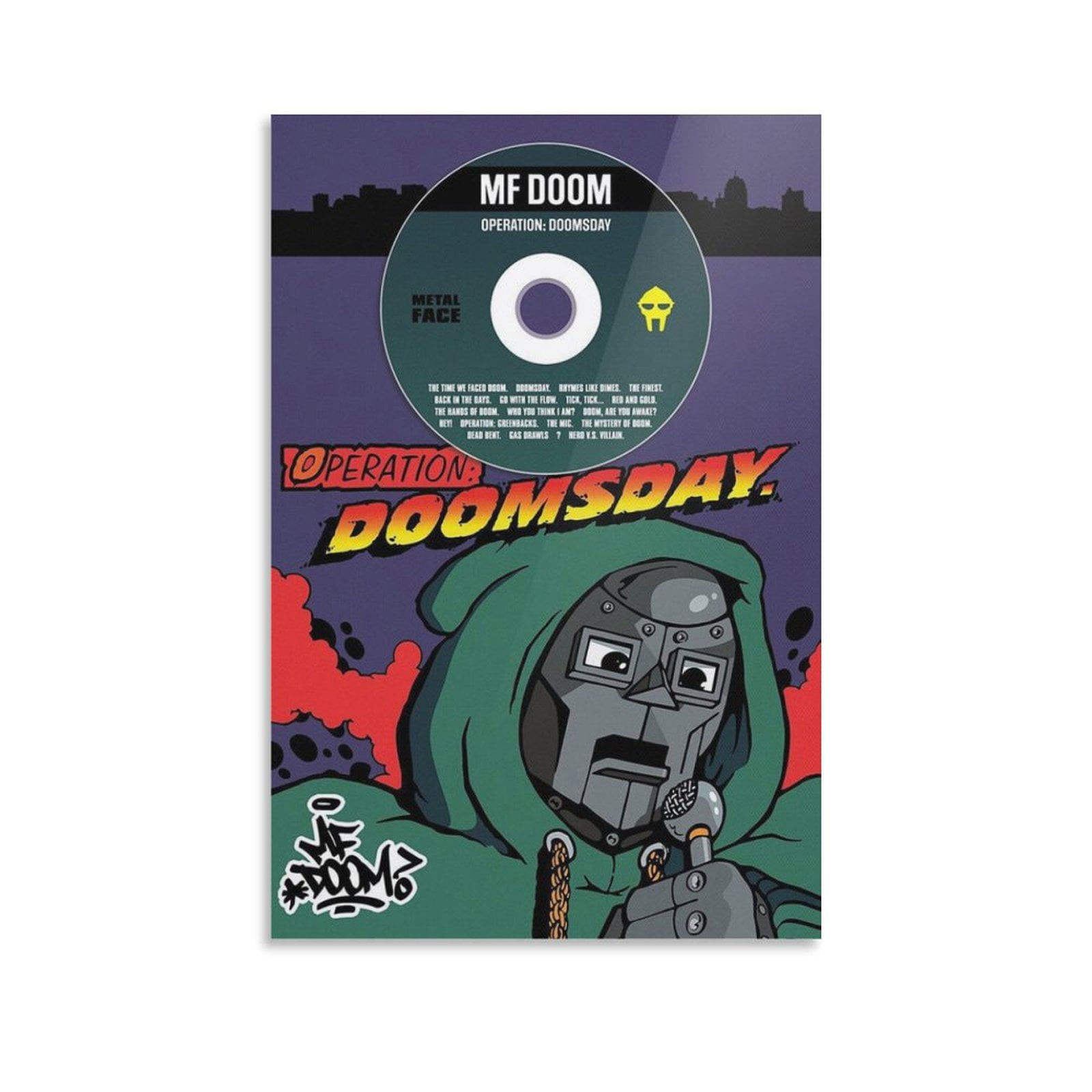 MF DOOM Operation Doomsday Unframe-style24x36inch(60x90cm) - Walmart.com