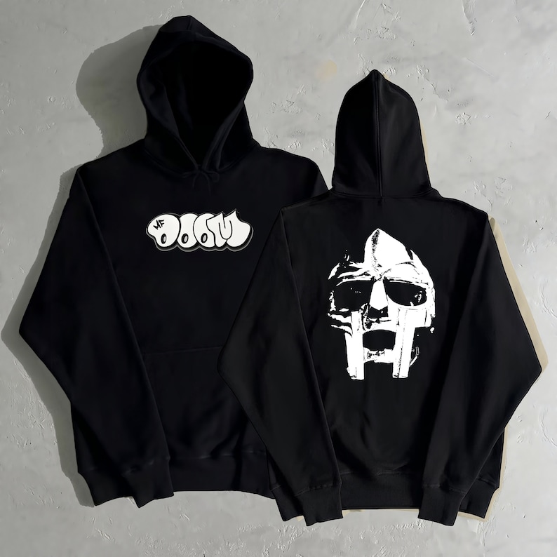 MF Doom Hoodie - Madvillain Metal Face Hoodie - MF Doom Merch - Rapper ...
