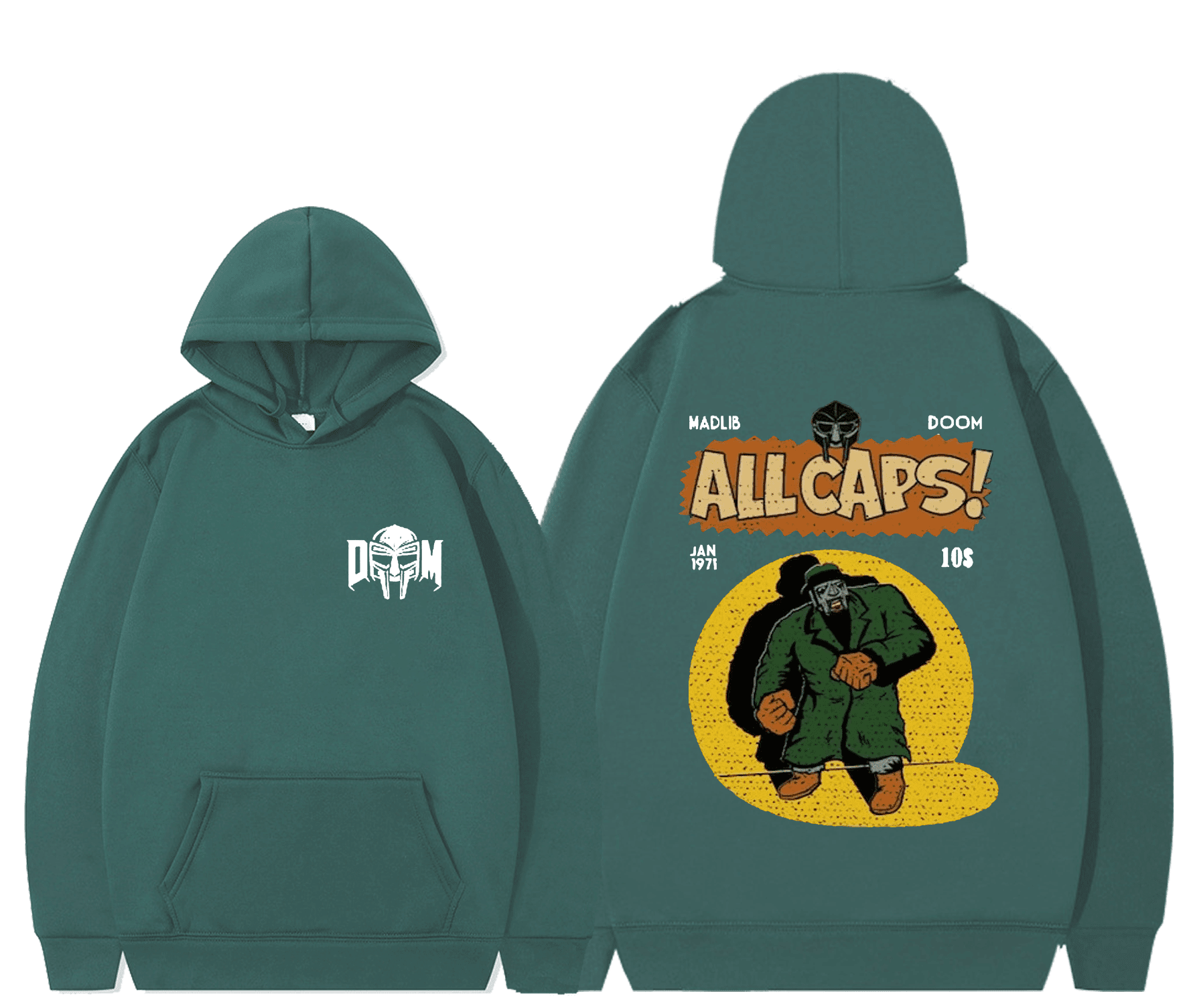 MF Doom Madlib All Caps Hoodie, MF Doom Madlib All Caps Sweatshirt, MF ...