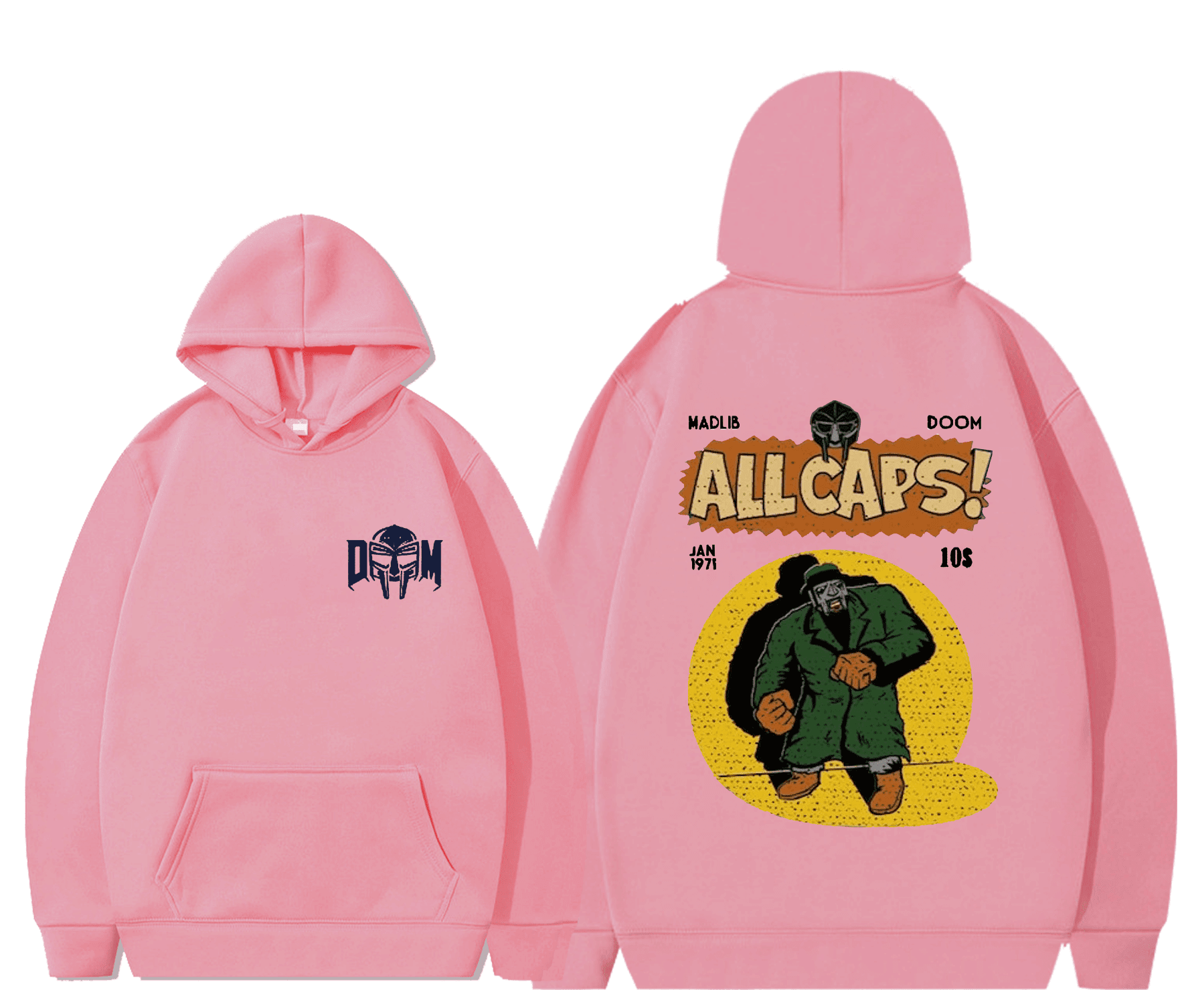 MF Doom Madlib All Caps Hoodie, MF Doom Madlib All Caps Sweatshirt, MF ...