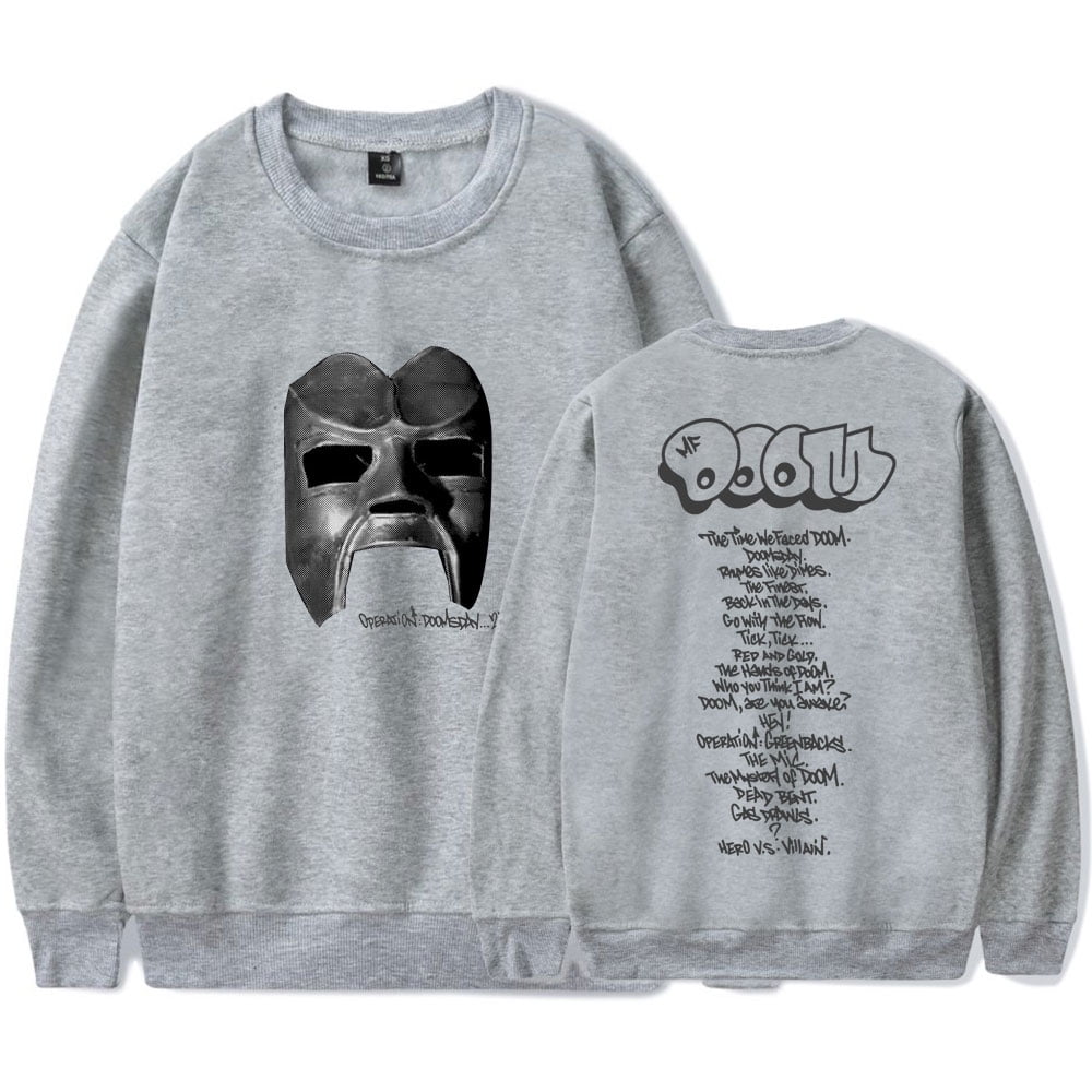 MF Doom Mask 25 Merch Crewneck Sweatshirts Cosplay Women Men Fashion ...