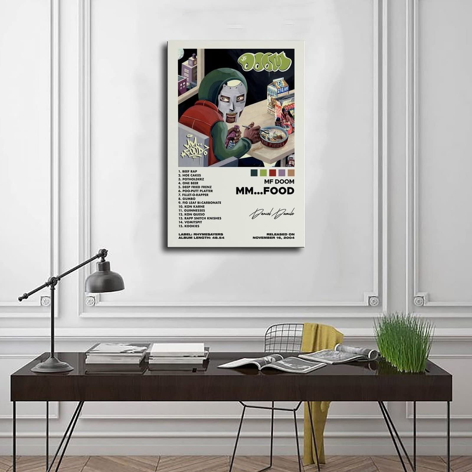 MF Doom Poster MM Food Album Cover Poster Canvas Poster Bedroom Decor ...