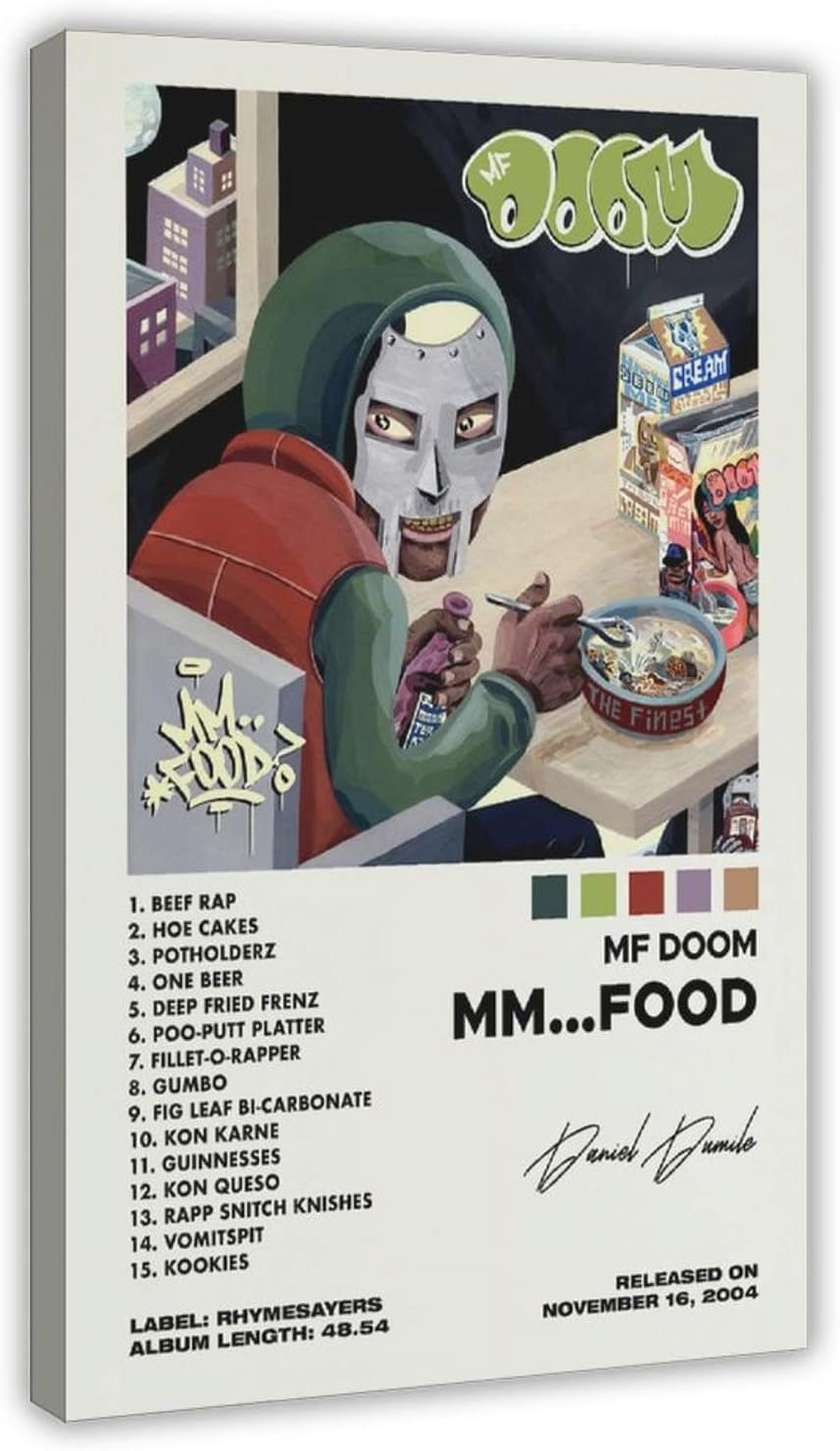 MF Doom Poster Madvillian Poster Album Cover Posters Canvas Poster ...