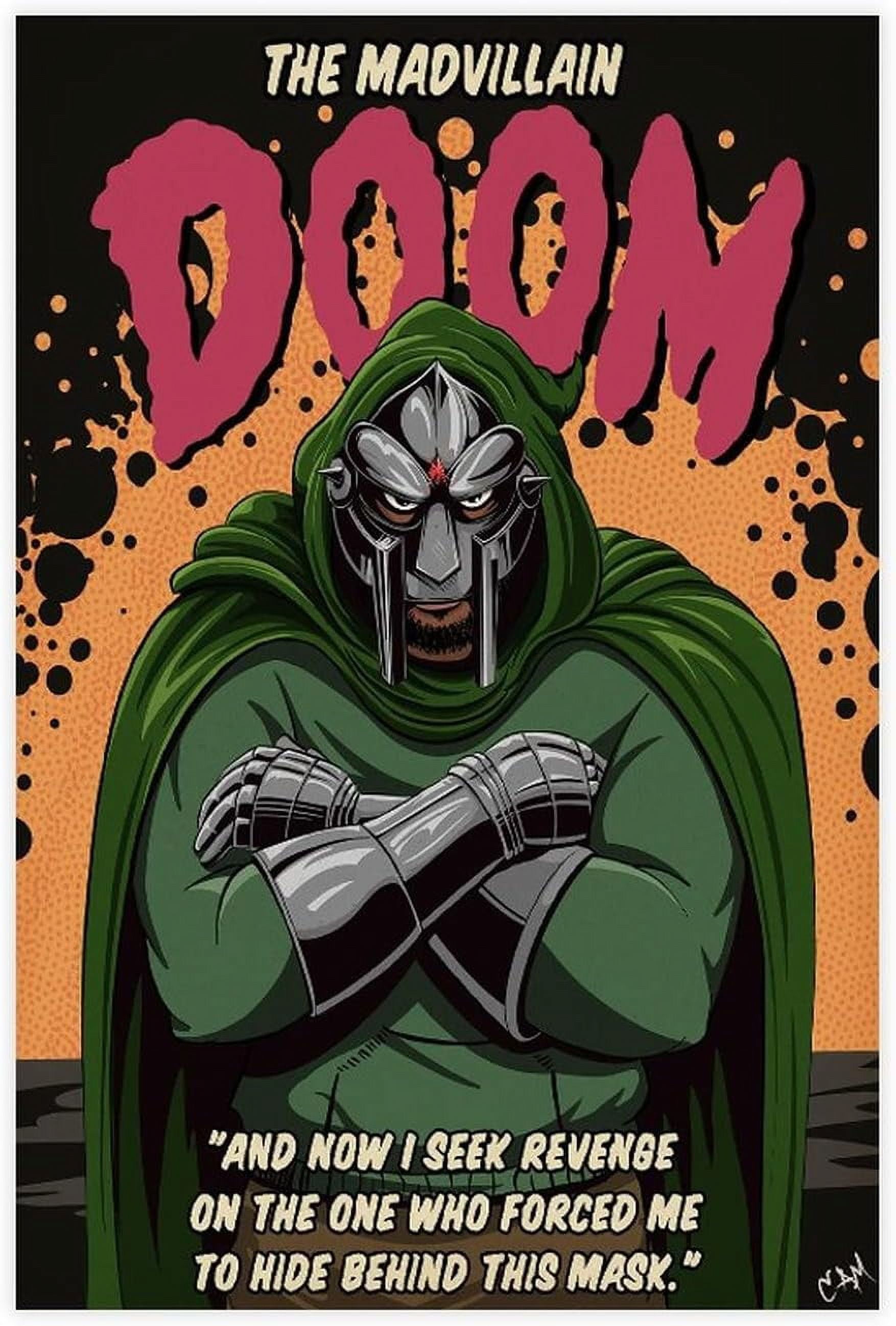 MF Doom Poster Madvillian Poster Album Cover Posters Canvas Poster ...