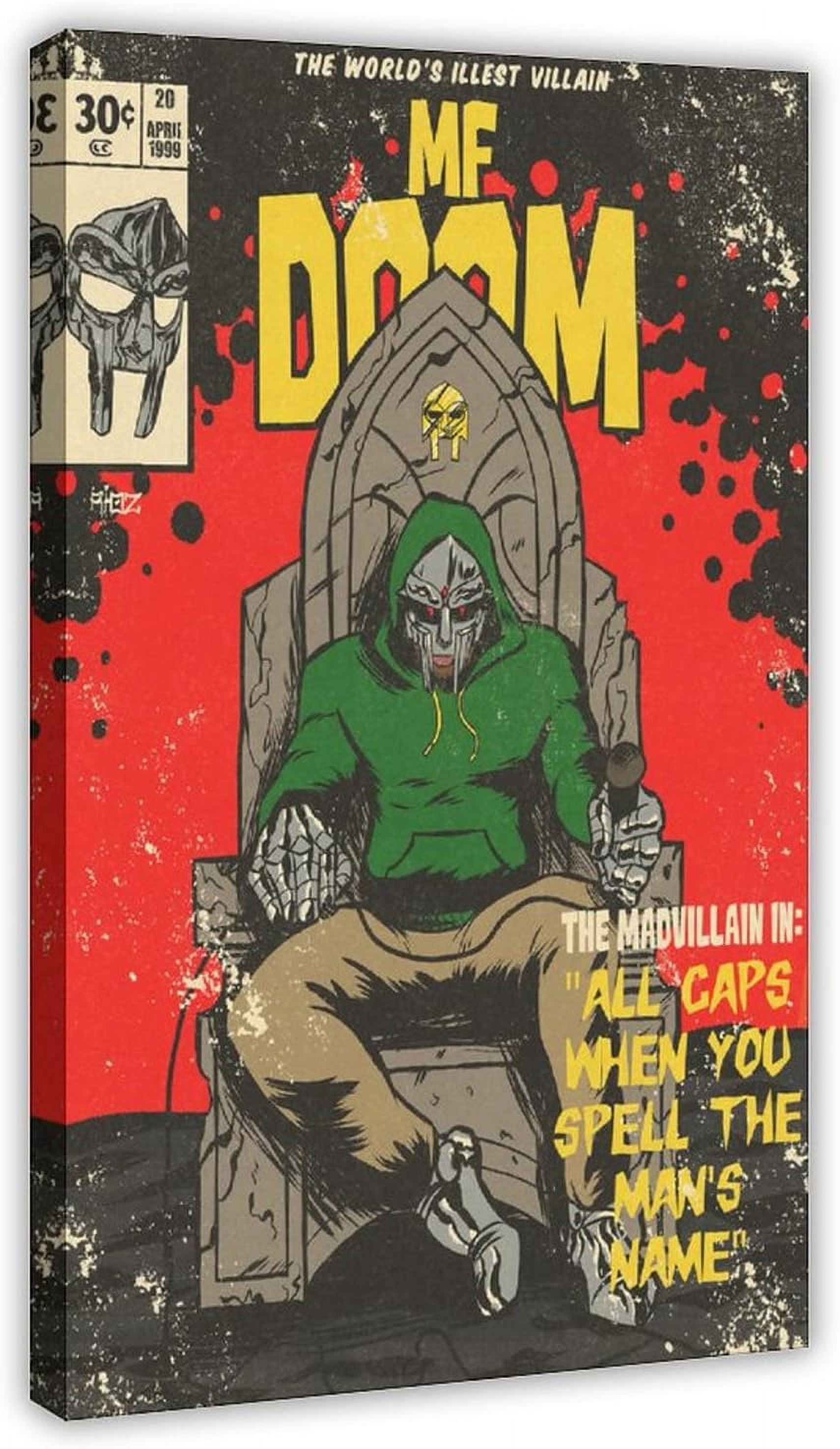 MF Doom Poster Madvillian Poster Album Cover Posters Canvas Poster ...