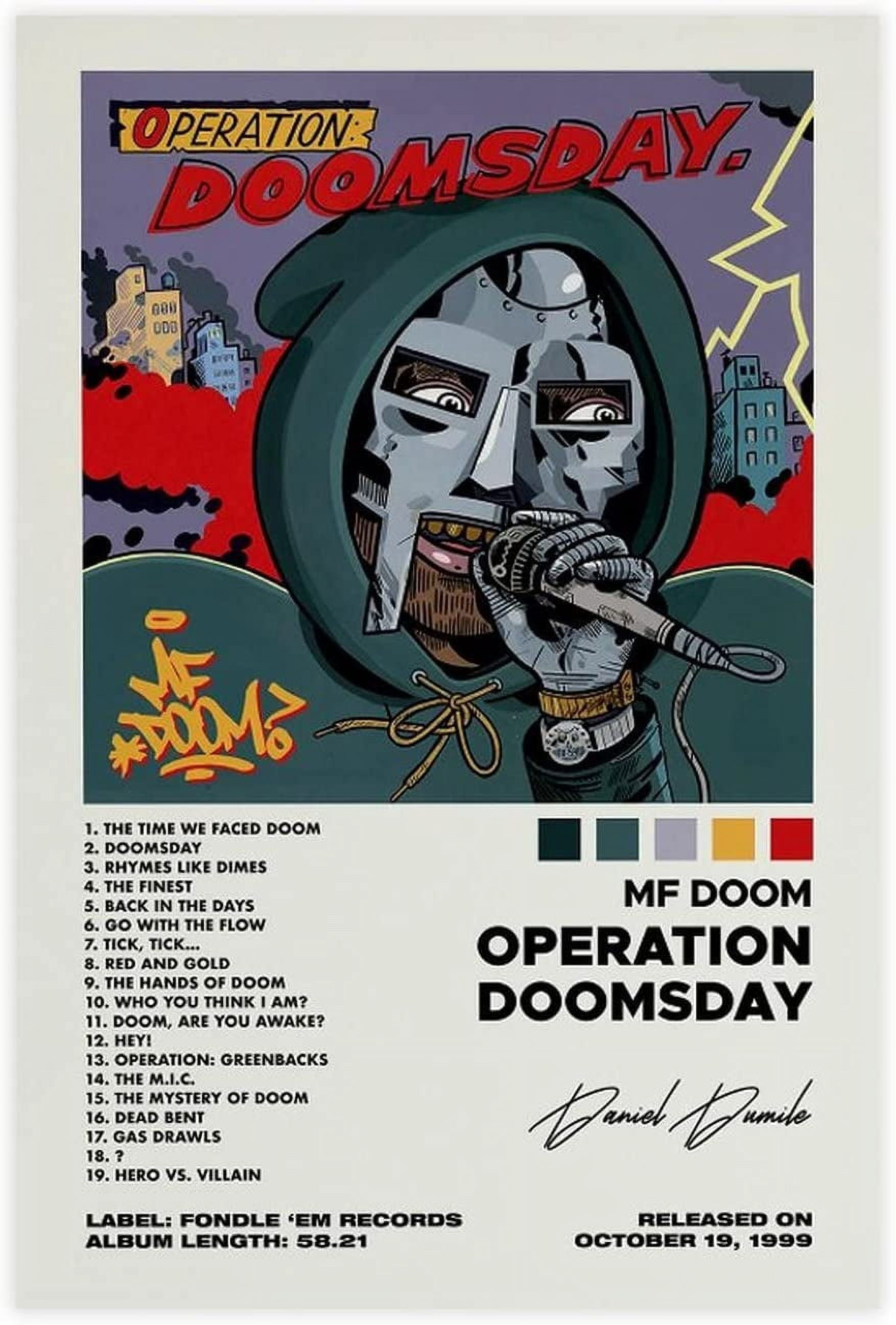 MF Doom Poster Madvillian Poster Album Cover Posters Canvas Poster ...