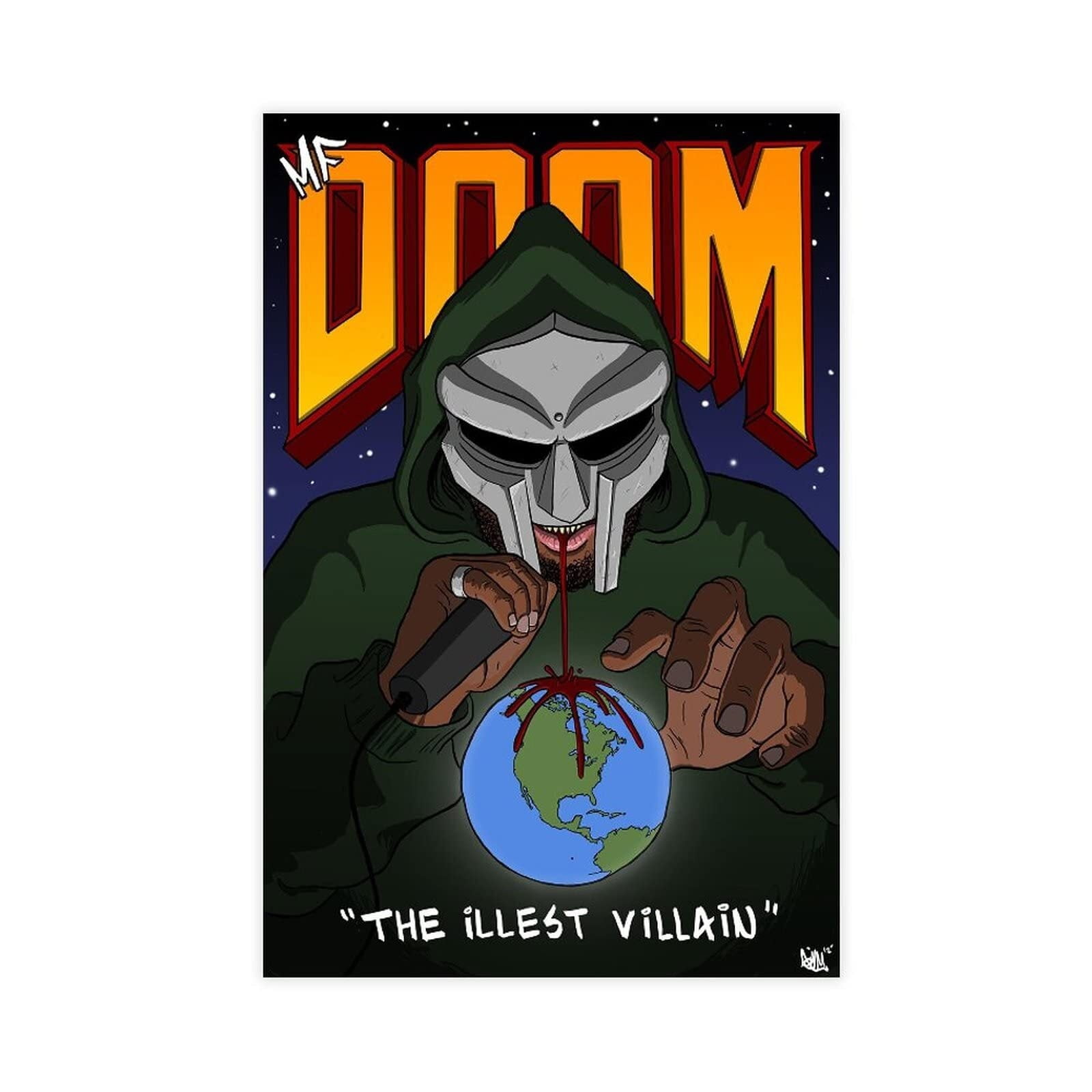 MF Doom Poster Madvillian Poster Album Cover Posters Canvas Poster ...