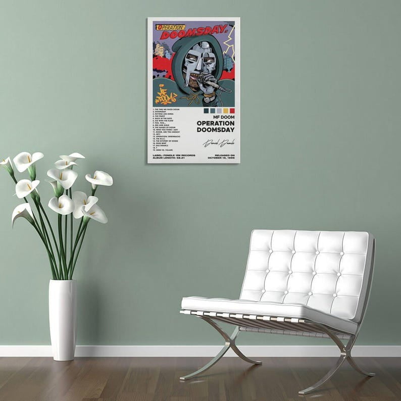 MF MM Doom Operation Doomsday poster, perfect for decorating a modern ...
