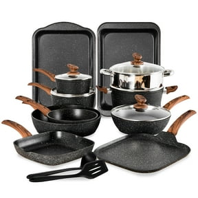Thyme & Table 32-Piece Cookware & Bakeware Nonstick Set, Sand - Walmart.com