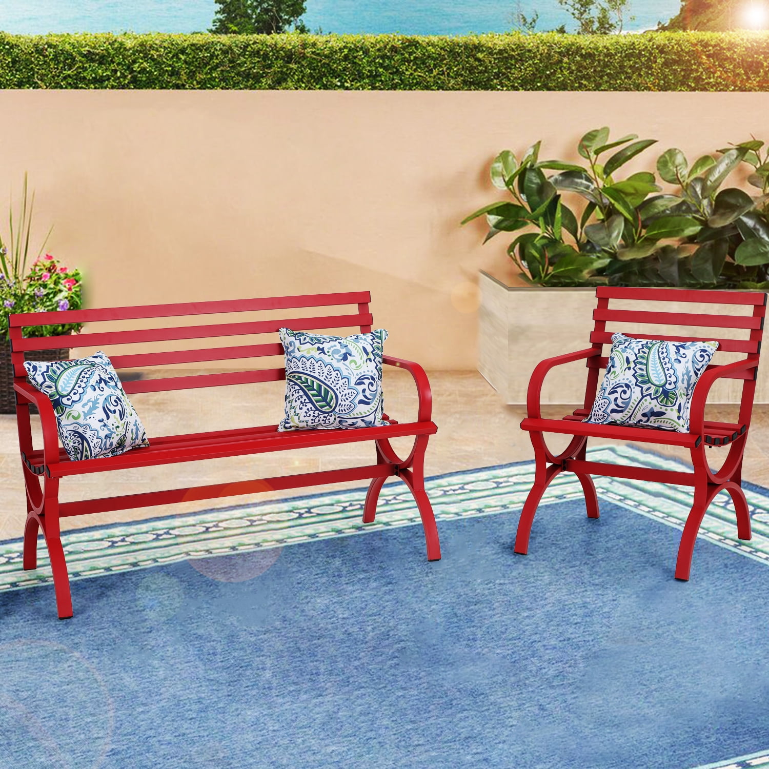 Unnusual Modern Plastic Outdoor Benches