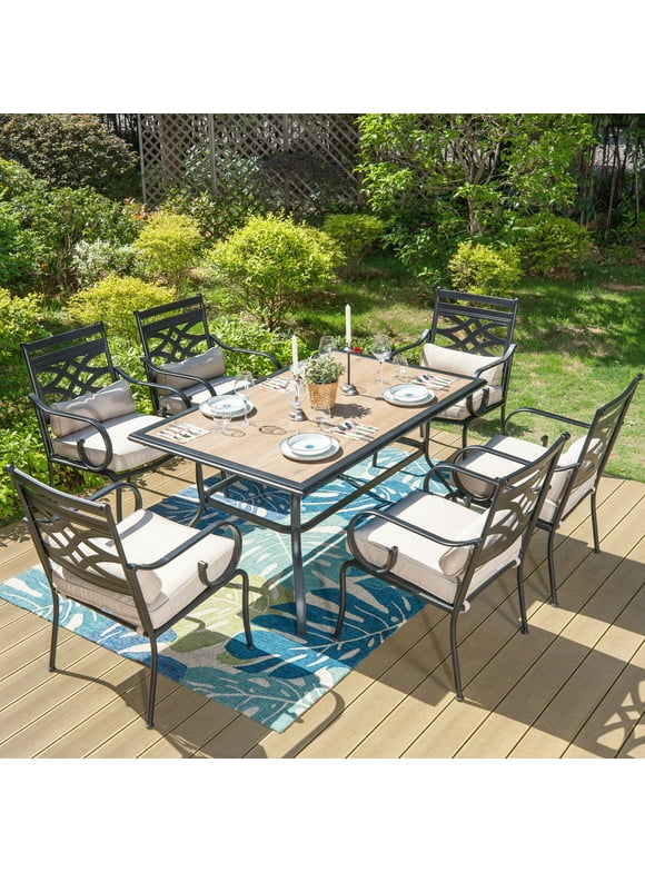 7 Piece Patio Dining Set in Patio Dining Sets - Walmart.com