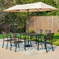 Free Shipping! MF Studio Set of 8 Outdoor Dining Set with 13 ft Double ...