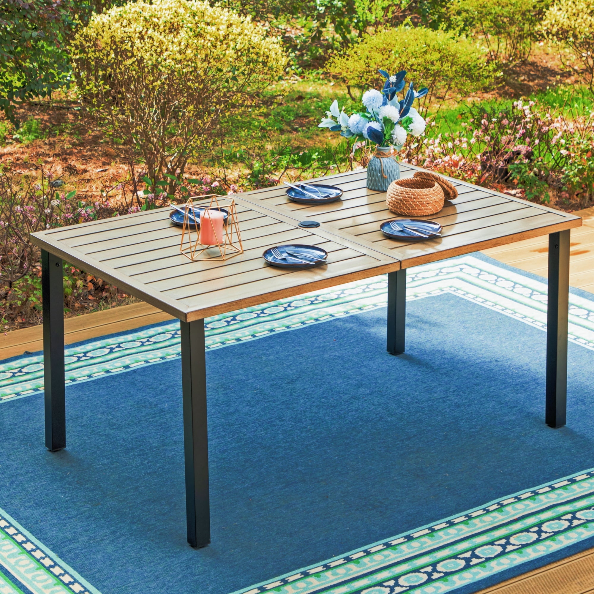 Lightweight outdoor dining table store