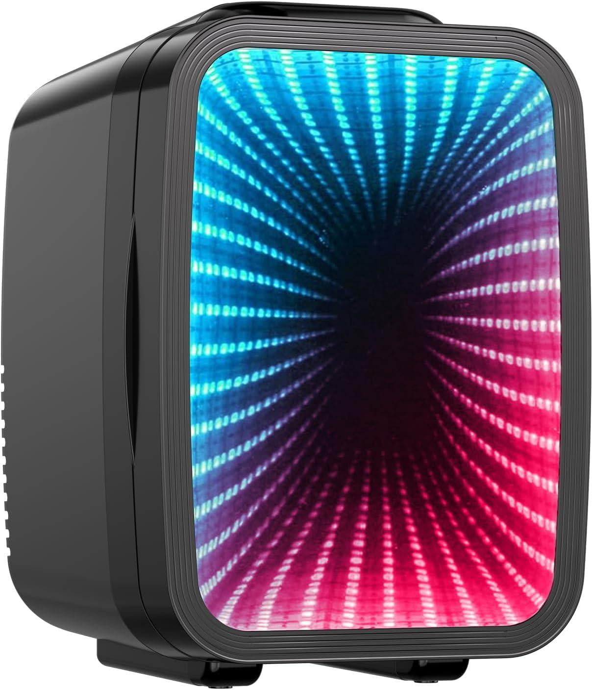 MF01C Mini Fridge, 7 Light Modes Including Flashing Marquee, Quiet ...