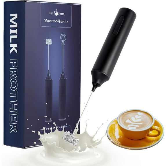 MF05 Rechargeable Milk Frother USB Charging Handheld Foam Maker with ...