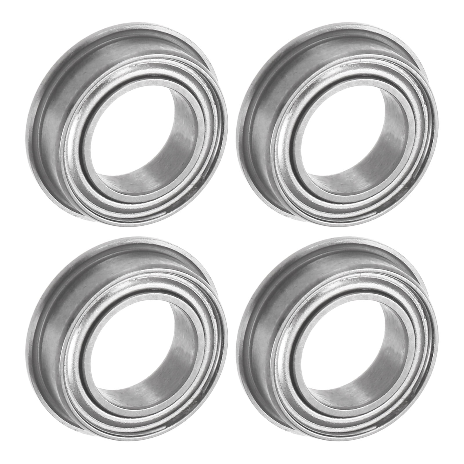 MF106ZZ Flanged Ball Bearing 6x10x3mm Double Shielded Chrome Steel ...