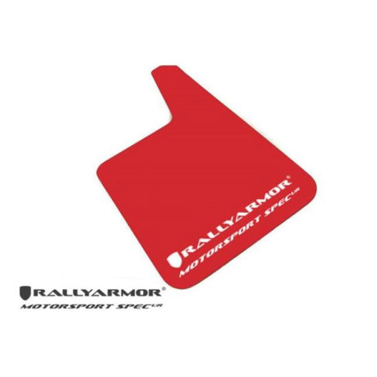 MF20-MSUR-RD-WH Universal Fit Motorsport Spec Red UR Mud Flap with ...