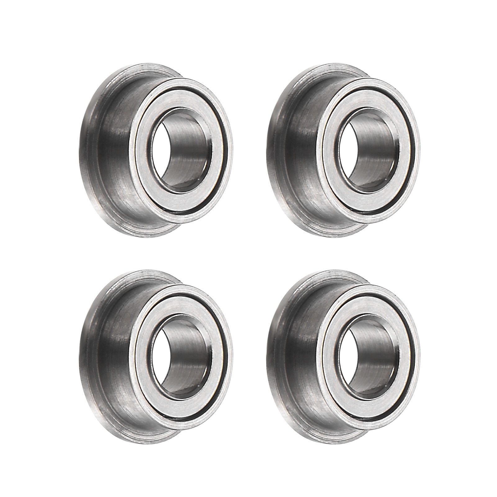 MF63ZZ Flanged Ball Bearing, 3x6x2.5mm Chrome Steel Double Shielded ...