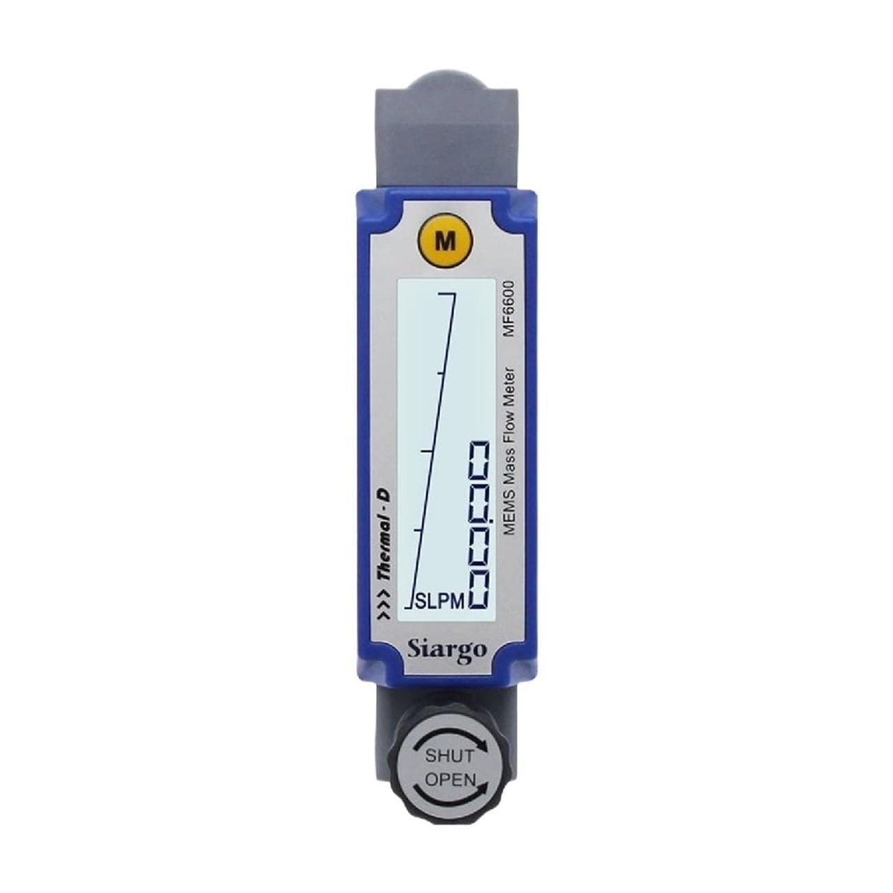 MF6600 Thermal Mass Flow Meter Digital MEMS Gas Flowmeter with LCD Display RS485 Output ...