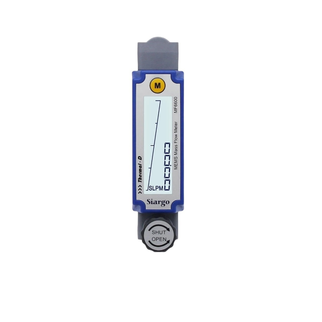 MF6600 Thermal Mass Flow Meter Digital MEMS Gas Flowmeter with LCD Display RS485 Output ...
