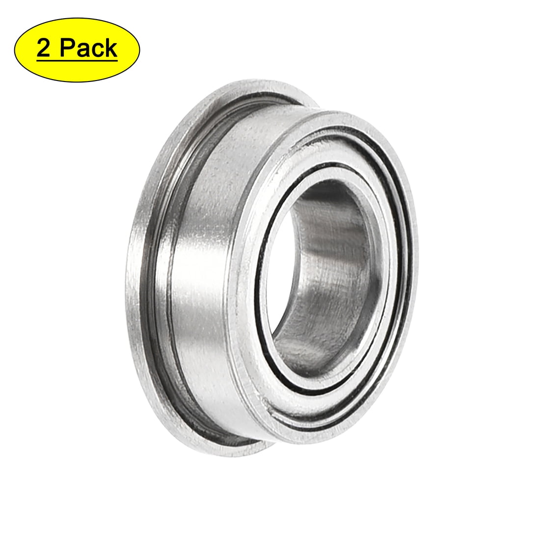 MF95zz Flange Ball Bearing 5x9x3mm Double Shielded ABEC-3 Chrome Steel Bearings 2 pcs - Walmart ...