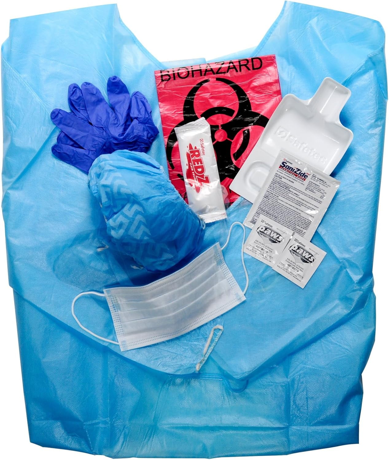 MFASCO Bodily Fluid Cleanup & Protection Combo Kit-Deluxe Bio Bag ...