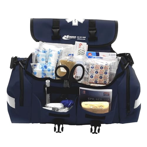 MFASCO First Aid Kit - Fully Stocked Portable Reflective Bag -First ...