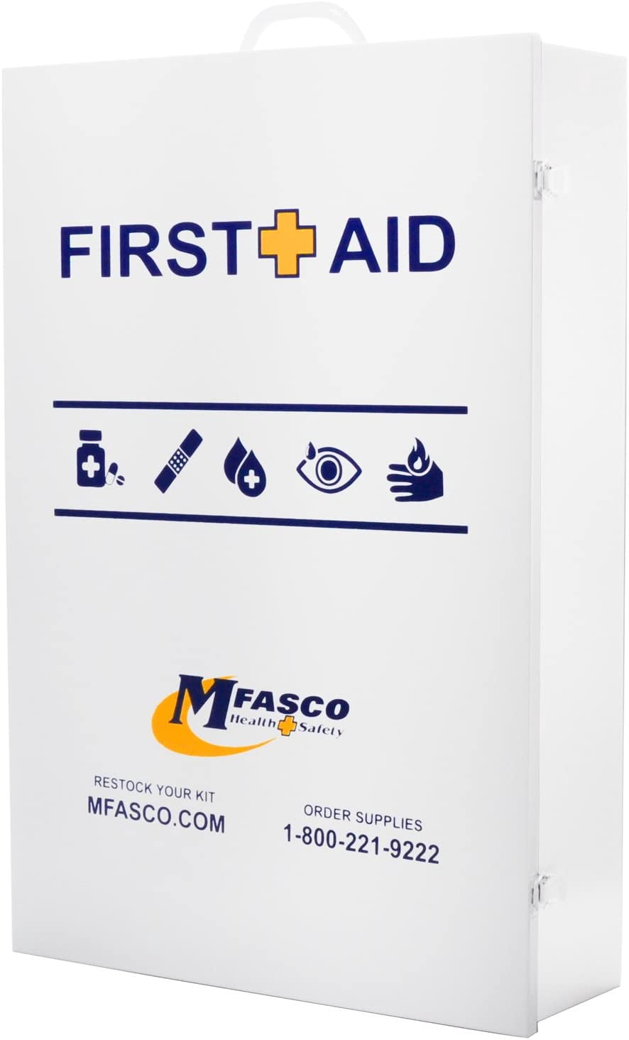 MFASCO Metal First Aid Cabinet with Door Pouch - Wall Mountable ...