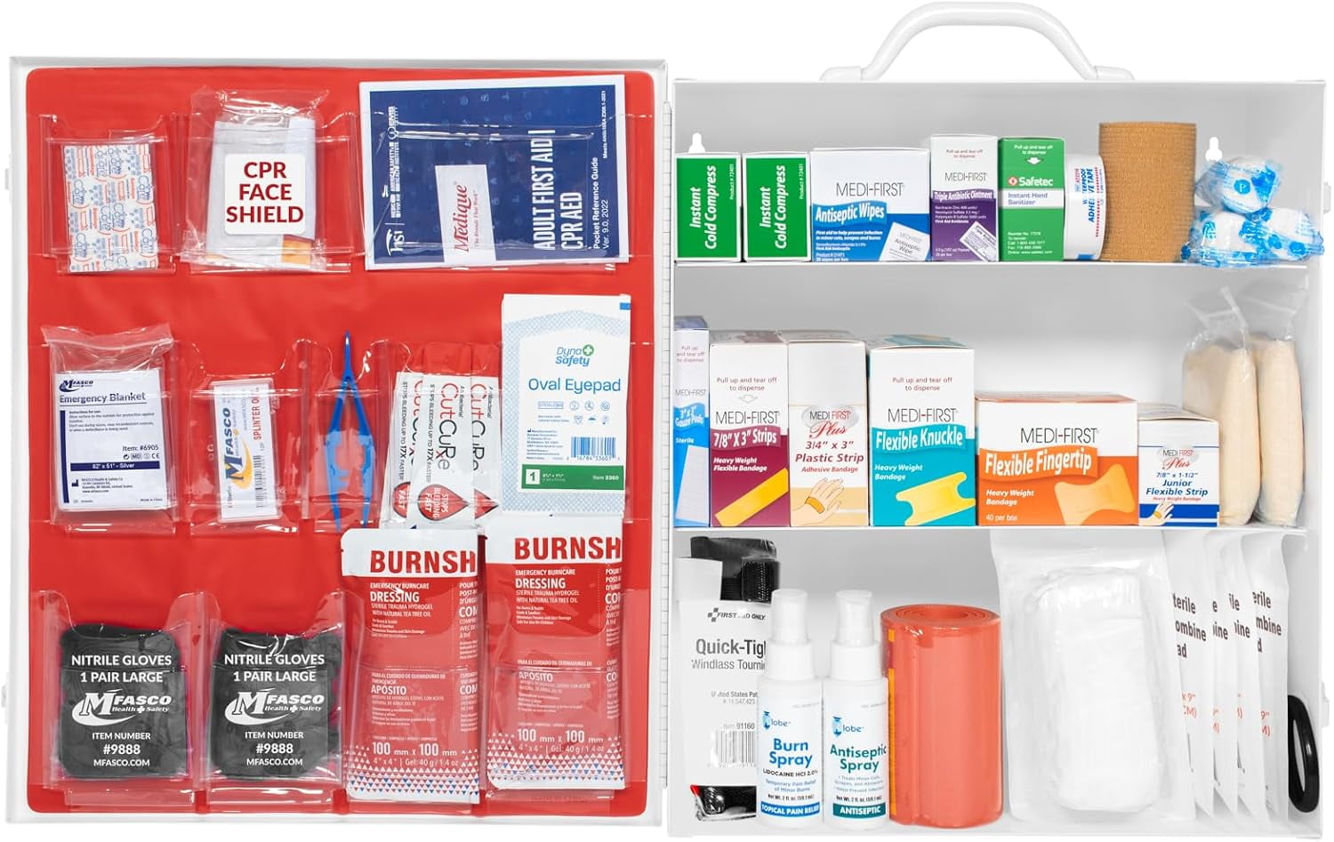 MFASCO OSHA/ANSI 2021 Class B Compliant First Aid Cabinet - Large 3 ...