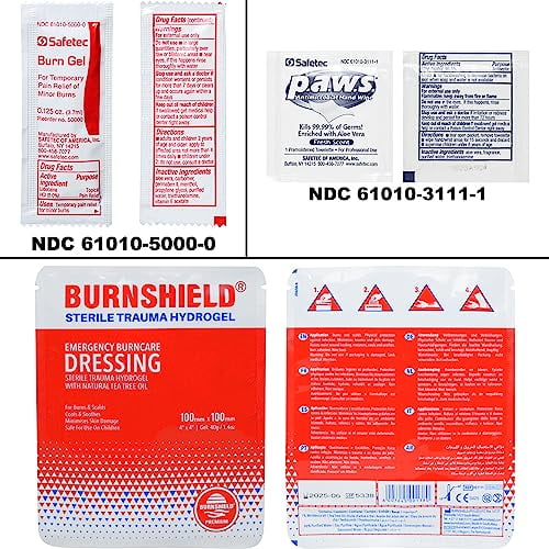 MFASCO Portable Large First Aid Kit - Fully Stocked EMT Style Bag, 250 ...