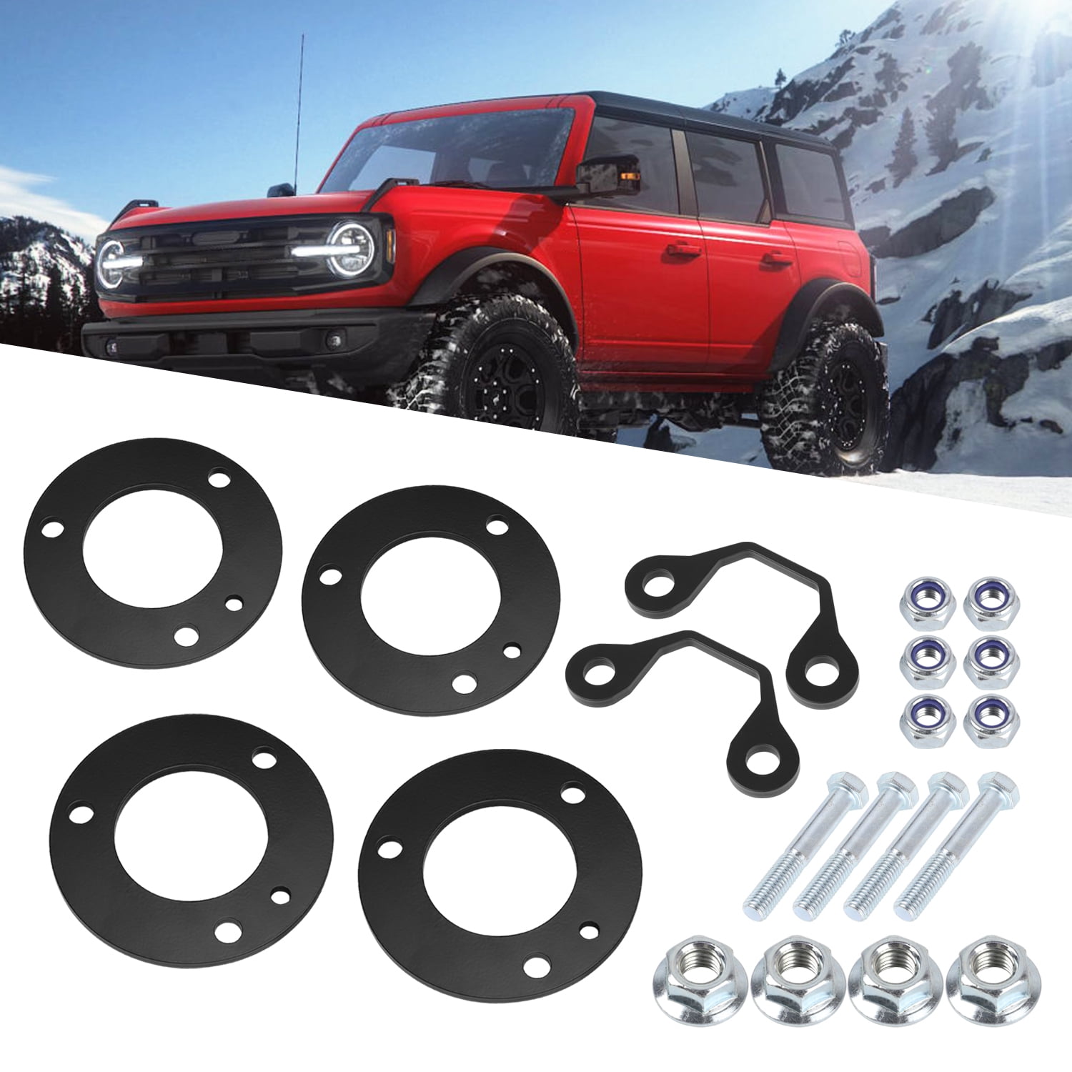 MFC 1 Inch Leveling Kit Black Lift Kits Compatible With For Ford Bronco ...