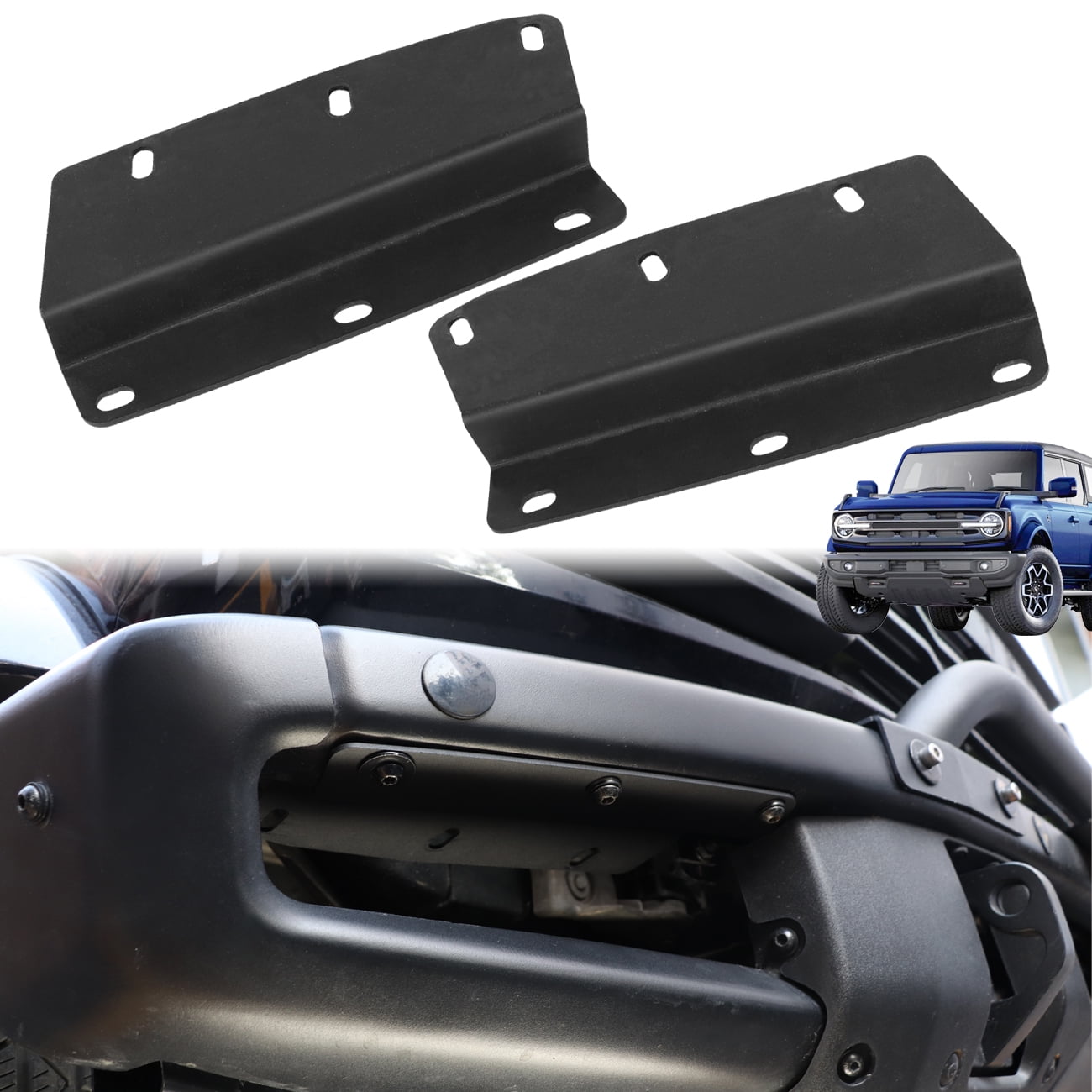 MFC Front Bumper LED Fog Lights Mounting Bracket for Ford Bronco 2 Door ...