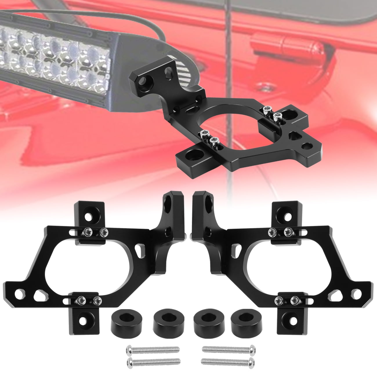 MFC Front Cover 42inch LED Hood Light Bar Mounting Bracket Compatible ...