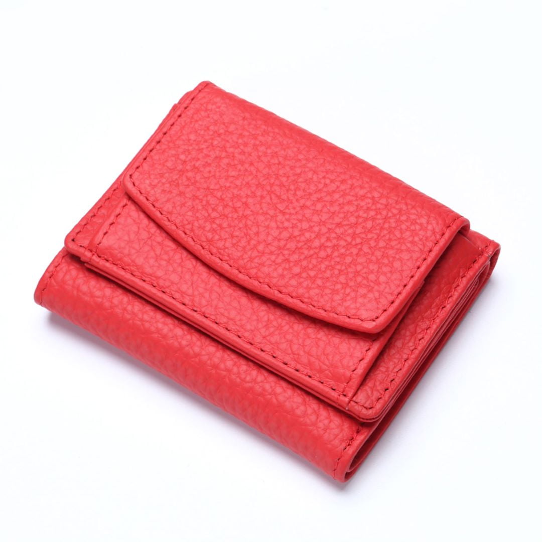 MFFOR Leather Coin Pouch Purse for Women Mini Travel Change Wallet, Big Red - Walmart.com