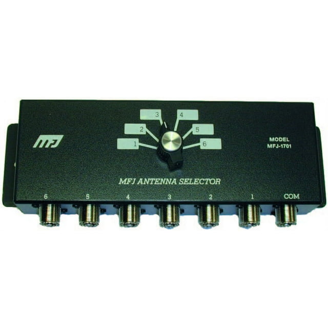 MFJ-1701 Ham Radio ANTENNA SWITCH, 6 POSITIONS, 2 KW PEP - Walmart.com