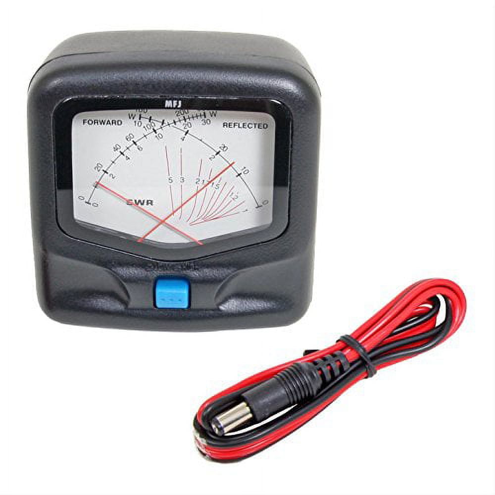 MFJ MFJ822 1 Channel Cross Needle SWR Wattmeter with Lighted Meter ...